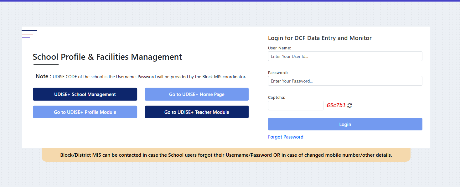 Udise Plus: UDISE+ | Login | school login | student module @ udiseplus ...
